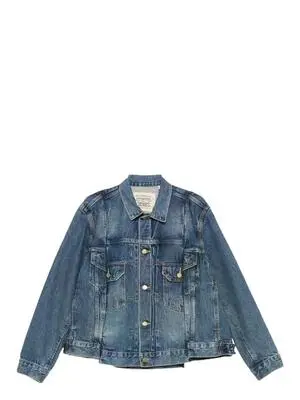 Sacai Buttoned Denim Jacket - Blue