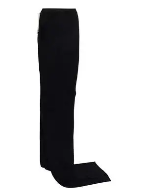 Rick Owens Maxi Skirt With Drawstrings - Black