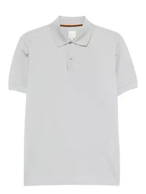 Paul Smith Artist Stripe Striped Placket Polo Shirt - Grey