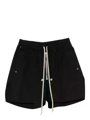 Rick Owens Drawstring Front Zip Shorts - Black