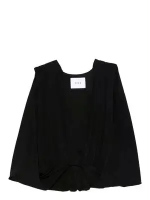 ESSE STUDIOS Solina Gathered Cape Top - Black