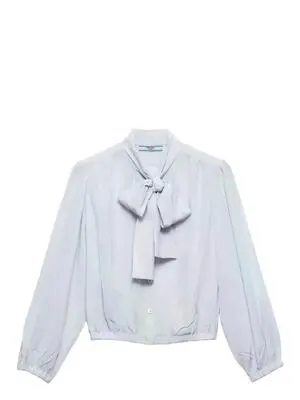 Prada Crepe De Chine Shirt - Blue