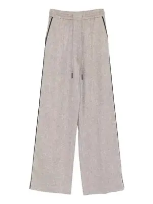 Iceberg Drawstring Piped Trousers - Grey