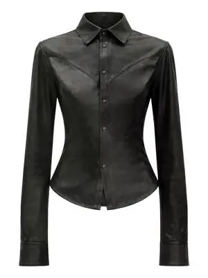 ANN DEMEULEMEESTER Drika Fitted Shirt - Black