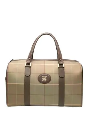 Burberry 20th Century Vintage Check Boston Bag - Brown
