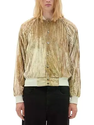 ANN DEMEULEMEESTER Slim-fit Bomber Jacket - Neutrals
