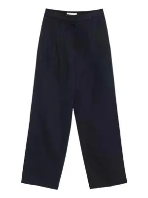 DUNST Pleated Trousers - Blue