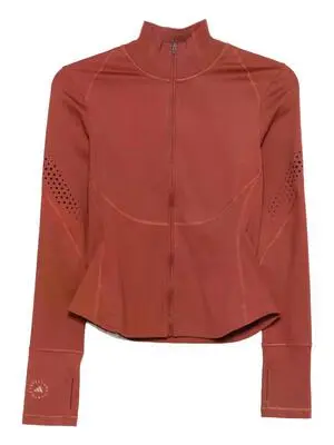 Adidas By Stella McCartney Perforated-detail Jacket - Brown