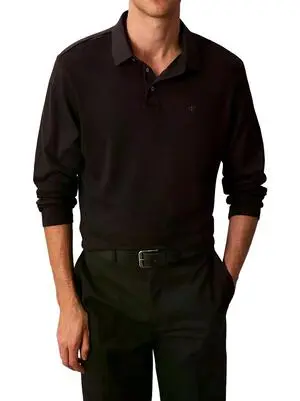 CALVIN KLEIN Long-sleeves Polo Shirt