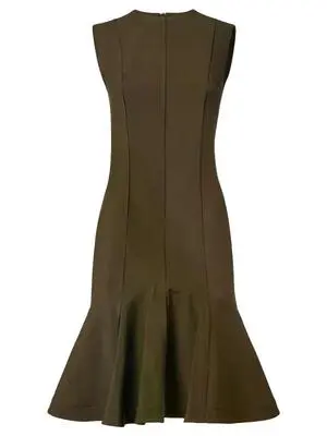 Fendi Flounce Panelled Maxi Dress - Brown