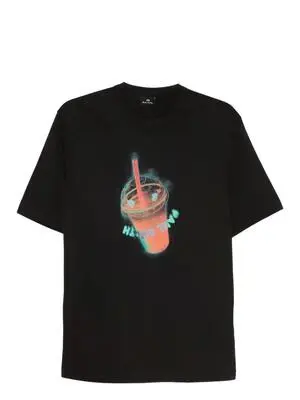 Paul Smith Drink-print T-shirt - Black