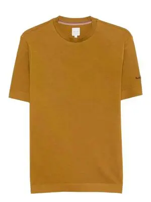Paul Smith Integrated Rib T-shirt - Yellow