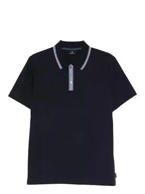 Paul Smith Striped Polo Shirt - Blue