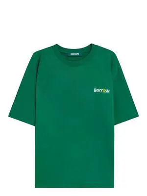 BARROW Round Neck Graphic T-shirt - Green
