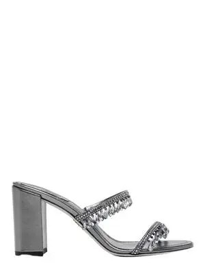 Rene Caovilla 65mm Chandelier Embellished Sandals - Grey