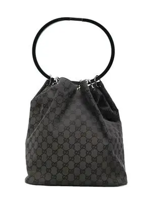 GUCCI 1999 GG Ring Tote Bag