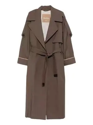 Max Mara Tie-belted Jacket - Brown