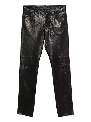 TOM FORD Scale-effect Trousers - Black