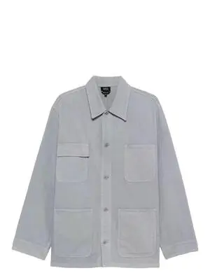 A.p.c. Patch-pocket Overshirt Jacket - Grey