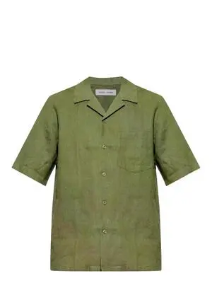 SAMSOE SAMSOE Chest-pocket Short-sleeve Shirt - Green