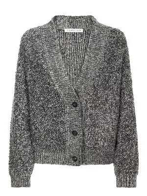 CARACTÈRE Buttoned V-neck Cardigan - Grey