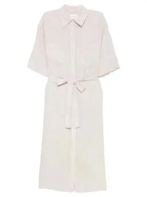 Gant Belted Midi Shirt Dress - Neutrals