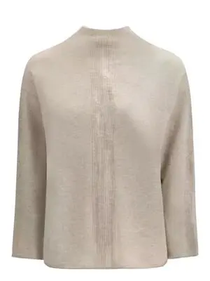Max Mara Textured Panelled Sweater - Neutrals