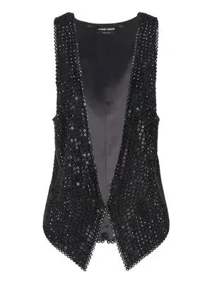 Giorgio Armani Embellished Waistcoat - Black