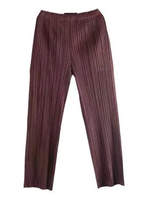 Issey Miyake Pleated Trousers - Brown
