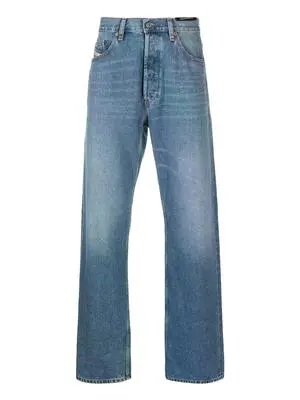 DIESEL® Light Wash Wide-leg Jeans - Blue