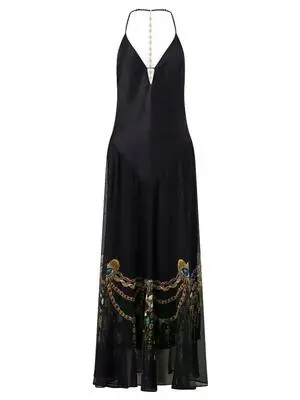 Camilla Hardware-detail Slip Maxi Dress - Black