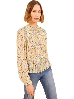 Ulla Johnson Leandra Silk Blouse - Daffodil