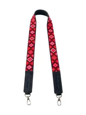 TIN MARIN Mai Woven Bag Strap - Black Leather