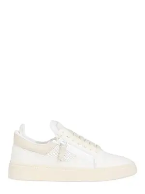 GIUSEPPE ZANOTTI Leather Sneakers - Beige
