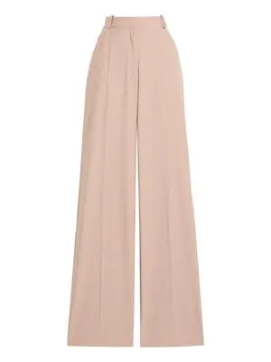 Another Tomorrow Wool Flared Pants - Neutral