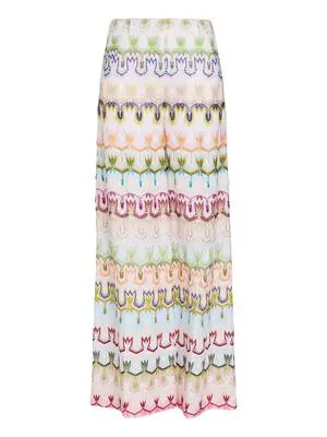 Missoni Crochet-knit Wide-leg Pants - Ivory
