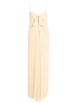 Johanna Ortiz Amber Twilight Cutout Silk-jacquard Maxi Dress - Beige