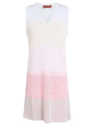 Missoni Crochet-knit Mini Dress - Baby Pink