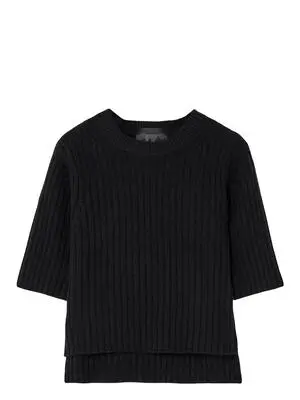 Arch4 Elma Ribbed Cashmere Sweater - Black