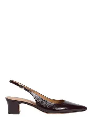 MANSUR GAVRIEL Patent Leather Slingback Pumps - Merlot