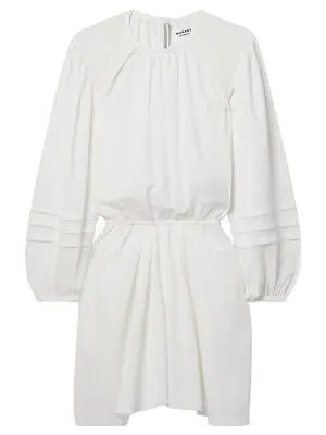 MARANT ETOILE Ladjo Crepe De Chine Mini Dress - White