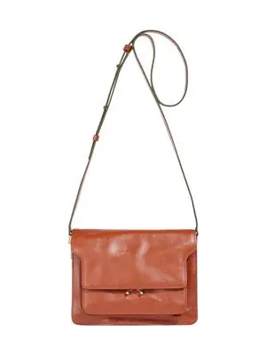 Marni Leather Shoulder Bag - Tan