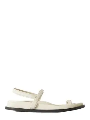 ST. AGNI Keko Leather Sandals - Stone