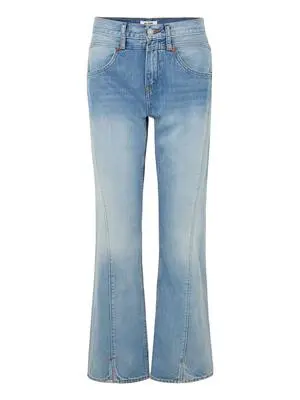 RE/DONE Mid-rise Flared Jeans - Light Denim