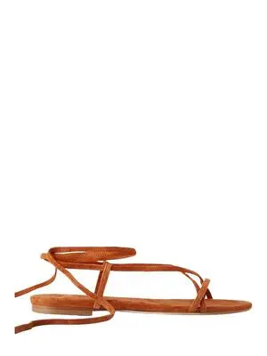 AeydĒ Penny Suede Sandals - Orange