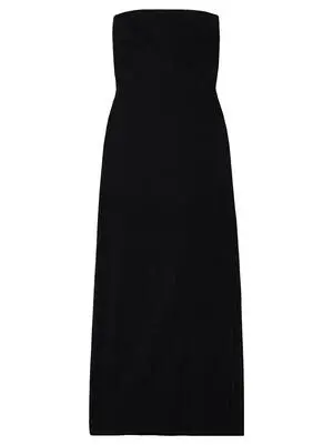 Matteau Strapless Wool-blend Crepe Maxi Dress - Black