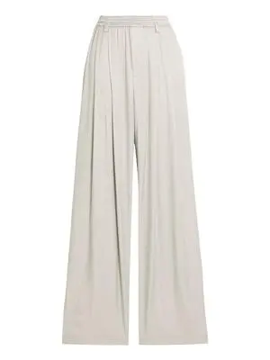 Alexander Wang Pleated Crepe Wide-leg Pants - Stone