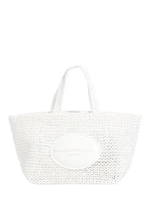 Alexander Wang Small Faux Raffia Tote - White