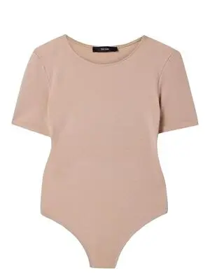 THE PARK Penny Stretch-tencel™ Lyocell Jersey Thong Bodysuit - Neutral