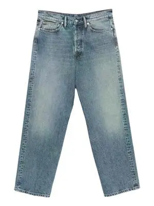 NINE:INTHE:MORNING Pocket Cotton Straight Leg Jeans - Blue